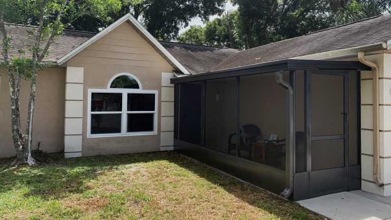 Black Screen Room Addition | Haggetts Aluminum